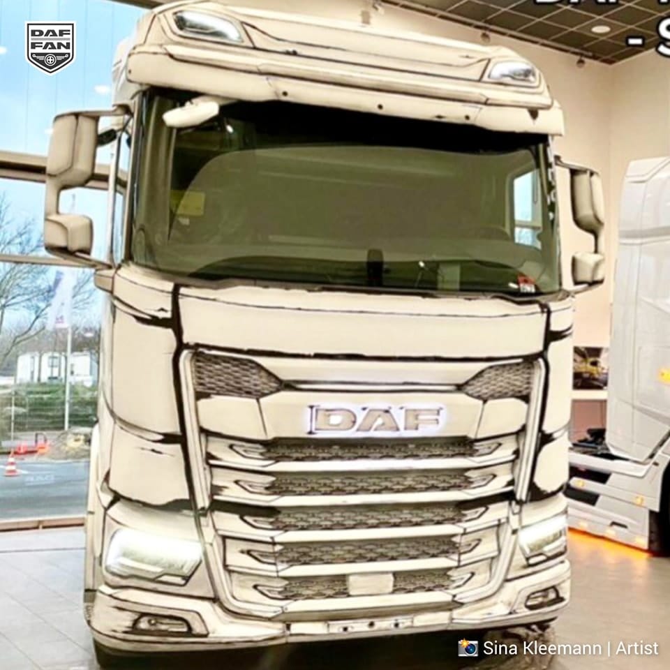 DAF XG 480 ganha edição Desenho na Alemanha - Blog do Caminhoneiro