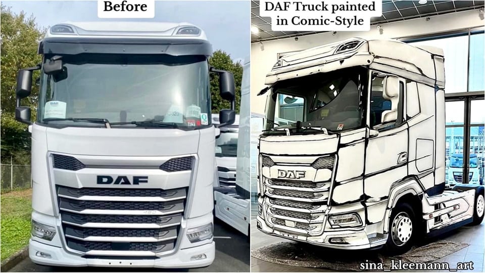 DAF XG 480 ganha edição Desenho na Alemanha - Blog do Caminhoneiro