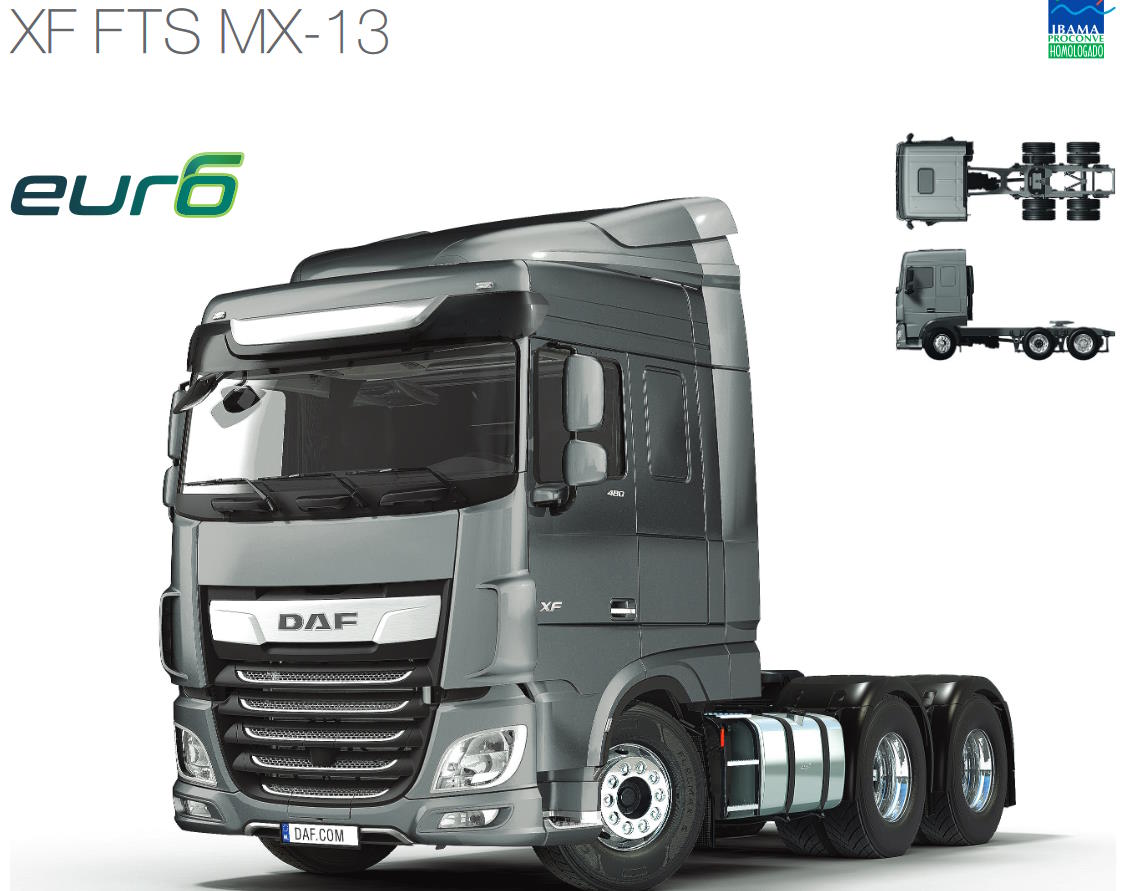 FICHA TÉCNICA - DAF XF FTS 480 6x2 - Blog do Caminhoneiro
