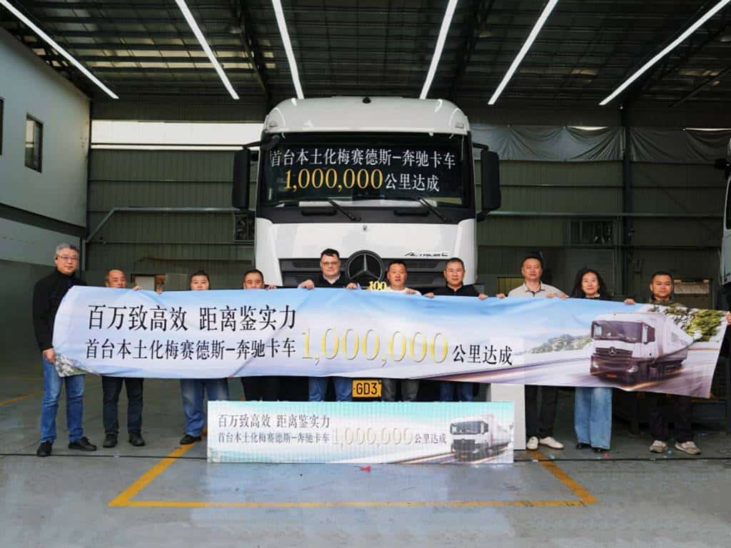Primeiro MB Actros produzido na China chega a 1 milhão de quilômetros ...